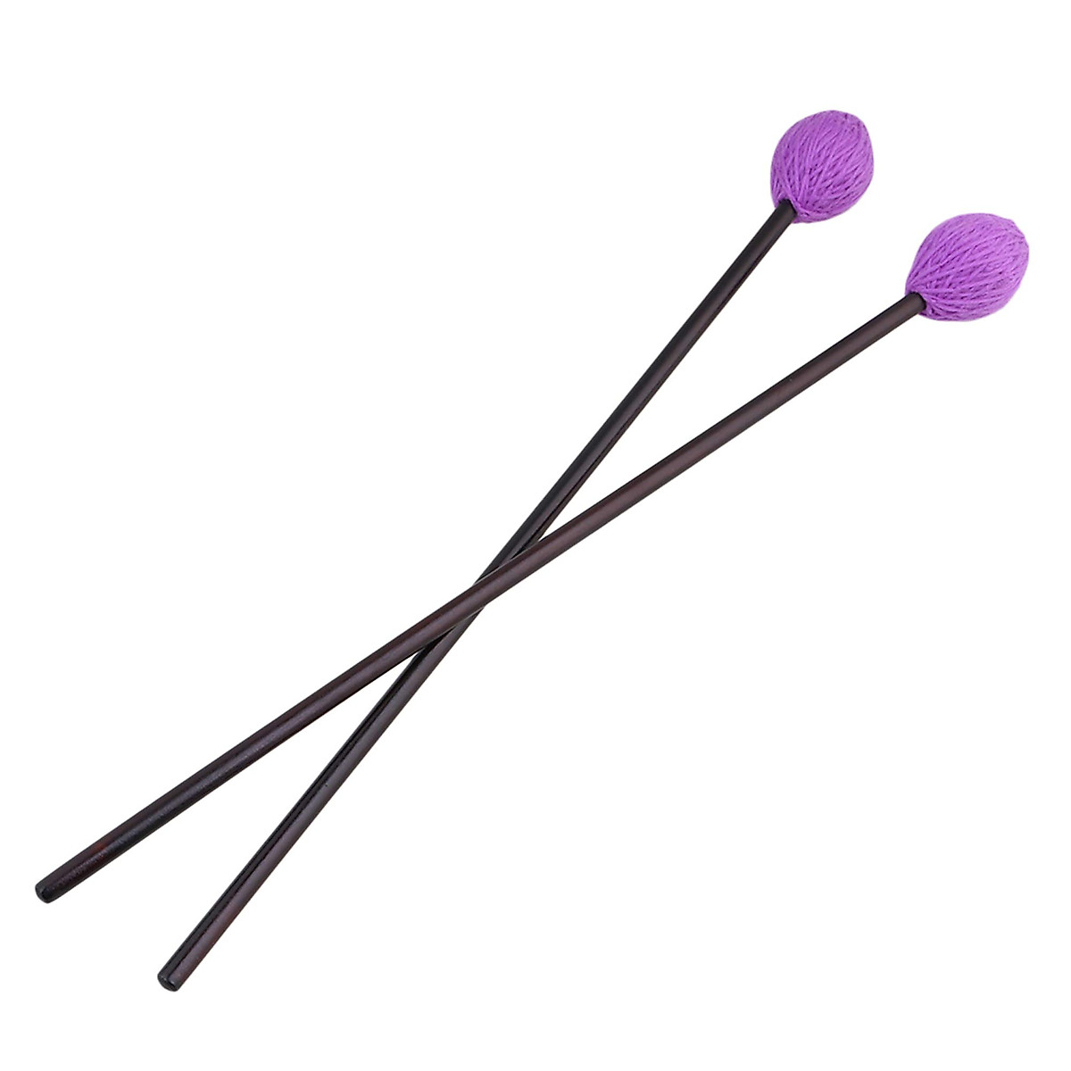 Maple Handles and Purple Woolen Yarn Head Soft Keyboard Marimba Mallets Pack of 2