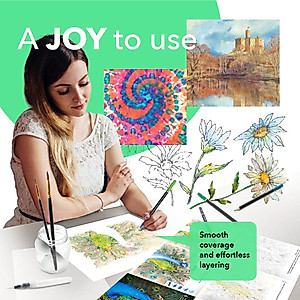 Castle Art Supplies 120 Watercolor Pencils Set | Quality Vibrant Pigments | Draw and Paint at Same Time | For Adult Artists and Professionals | Protected and Organized in Presentation Tin