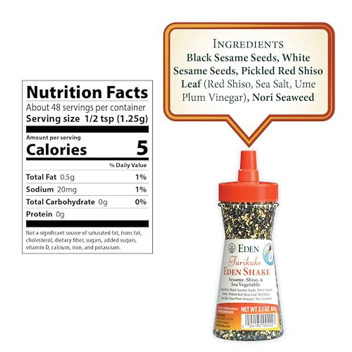 Eden Foods Furikake Shake, 2.1 oz