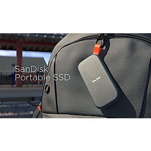 SanDisk 2TB Portable SSD - Up to 520MB/s, USB-C, USB 3.2 Gen 2 - SDSSDE30-2T00-G25,Solid State Drive