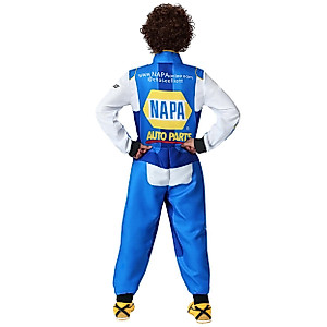 Fun Costumes NASCAR Kids Chase Elliott Suit Boys, Blue Race Car Driver Halloween X-Large
