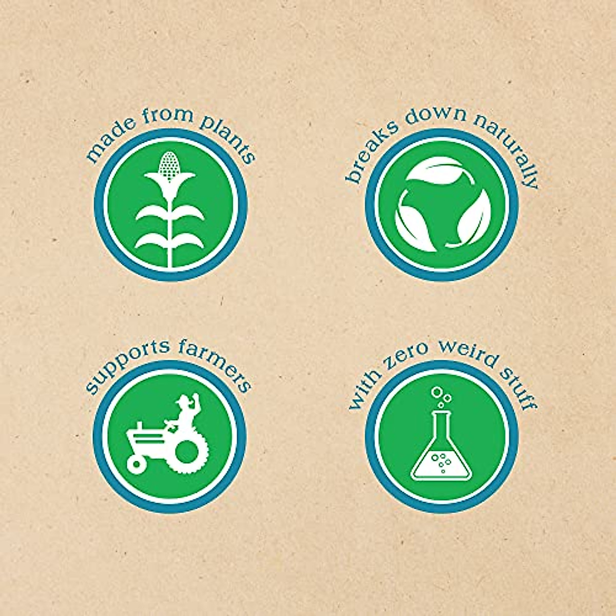 Earthwise Natural Biodegradable Dental Flossers - 50 ct (3 Pack) - Eco-Friendly, Vegan, Sustainable, Compostable, Unflavored, Shred Resistant, Zero Waste Floss Picks - Made with Plant Based Materials