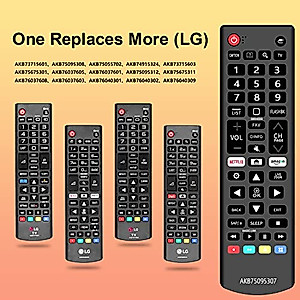 ZYK Universal Remote Control for LG Smart TV Remote Replacement for LG-TV-Remote Compatible with All LG LCD LED OLED UHD HDTV 3D Smart TVs AKB75095307 New Remote with Shortcut Buttons - Netflix,Amazon