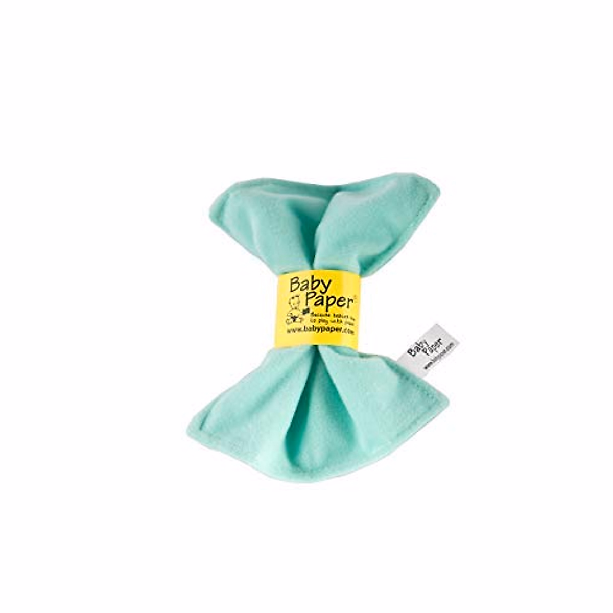 Baby Paper Original Crinkle Sensory Toy | Triangle, Yellow, Blue 3-Pack | Bright Colors, Washable, and Non-Toxic Crinkle Paper for Babies | Perfect Bow Gift Topper Reusable as a Crinkle Toy