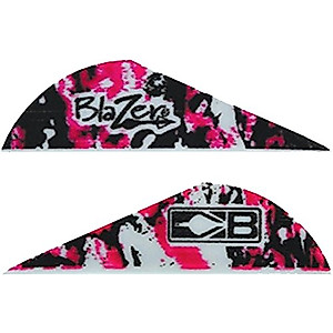 Bohning True Color 2" Blazer Vanes Pink Camo Blazer Vane, 100pk