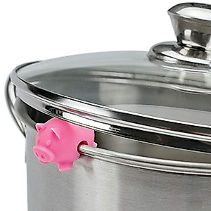 Tovolo Pot Lid Lifts, Farm Animals-Set of 3, Small, Multicolor