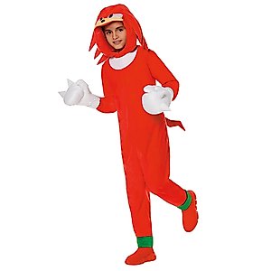 Spirit Halloween Sonic the Hedgehog Kids Knuckles Union Suit Costume - S | Officially Licensed | Gaming Costumes