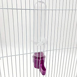 luosh Bird Feeder Parrot Pigeon Automatic Drink Water Food Container Feeding Dispenser Equipment Plastic Budgie Feeding,1 Piece