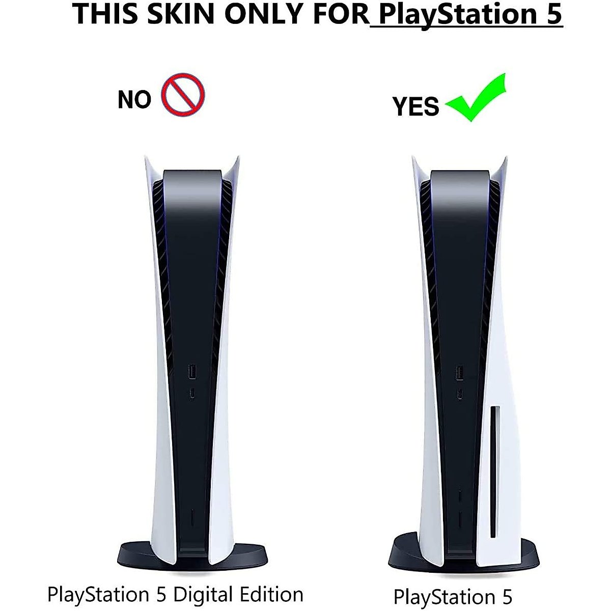 PS5 Console and DualSense Controller Skin Vinyl Sticker Decal Cover, Suitable for Playstation 5 Console and Controller, Durable, Scratch-Resistant, Disk Version (Demon Slayer[7620])