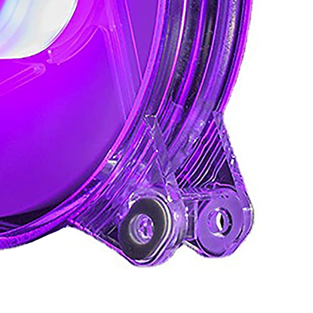 OCUhome 120mm RGB LED Fan, Noiseless Heat Sink Powerful Cool LED Light Computer Case Fast Cooling Fan for Desktop Red