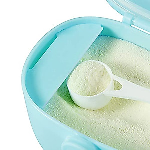 PandaEar Baby Infant Formula Dispensers Mixers| Portable Container Scoop Included| Travel Outdoor Activities (Blue)