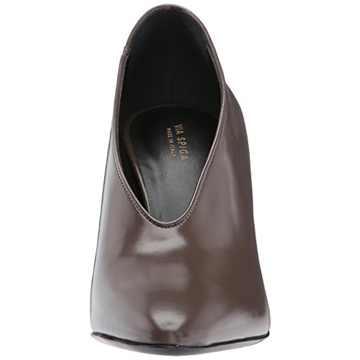 Via Spiga Women's Baran Block Heel Pump, Bark Leather, 5 M US