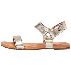 UGG Women's RYNELL Flat Sandal, Gold Metallic, 5.5
