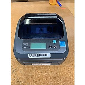 Zebra - GX420d Direct Thermal Desktop Printer for Labels, Receipts, Barcodes, Tags, and Wrist Bands - Print Width of 4 in - USB, Serial, and Ethernet Port Connectivity (Includes Peeler) (Renewed)