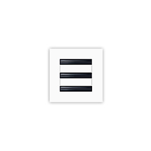 BUILDMART - 6x6 Modern AC Vent Cover - Decorative White Air Vent - Standard Linear Slot Diffuser - Register Grille for Ceiling, Walls & Floors - Texas Buildmart
