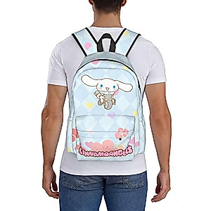 HTZXWK Anime Backpack for Women,Girl Backpack for School,Cute Anime Preschool Backpack Book Bag with Bicycle,Durable Lightweight Backpack Schoolbag for Kids Fans,Birthday Gifts for Teens