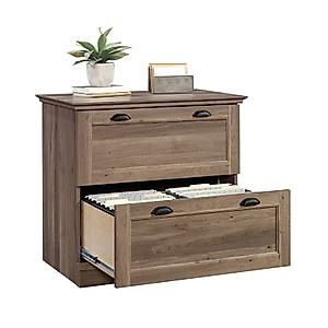 Sauder Barrister Lane 2-Drawer Lateral File Cabinet in Salt Oak, Salt Oak Finish