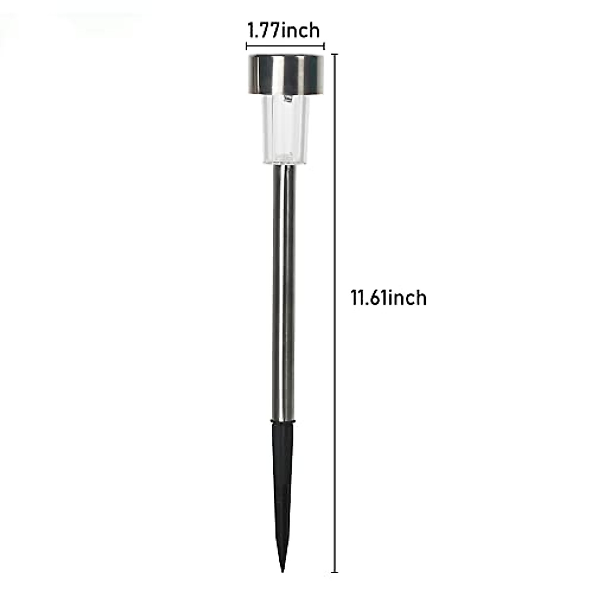 K JINGKELAI Solar Outdoor Lights Pathway, 16 Pack Stainless Steel Solar Lights Outdoor Waterproof LED Light Landscape, Solar Garden Lights for Yard Lawn Walkway Driveway (Cold White)