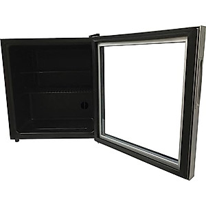 Avanti ARBC17T2PG 1.6 Cubic Foot Beverage Cooler Refrigerator, 20" x 18.3" x 17.3", Black