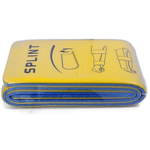 ANSUDYLG Splints: 3-Size Pack Made for Finger Neck, Leg, Knee, Foot, Wrist, Hand, Arm Injuries with a Handbag (Yellow)