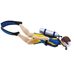 Safari Ltd. Kevin the Underwater Adventurer Figurine - Detailed 7" Plastic Model Figure - Fun Educational Play Toy for Boys, Girls & Kids Ages 3+