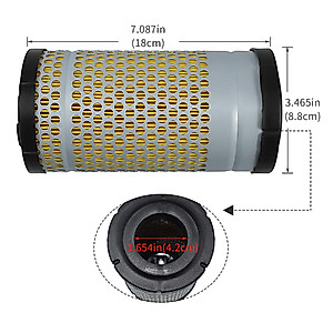 6C060-99410 Air Filter Part for Kubota B7800 B7500 B3030 ZG227 B2920 B2910 B3200 B7610 B7510 ZG222 B21 RTV500 B2630 B2410 B2100 B7300 B2710 B3000 B2400 Lawn Mower Tractor