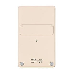 UNIONE Pocket & Desktop Beige Calculator with a Bright LCD, Dual Power Handheld Desktop. Color. Business, Office, High School
