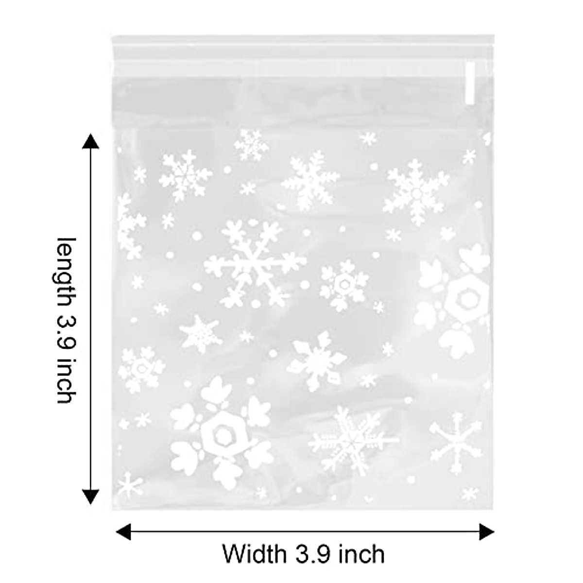 Artby7 Halloween Candy Snack Treat Bags, 100 Pack 3.9x3.9 Self Sealing Cellophane Bags for Small or Mini Pastry Cookie Treat on Wedding Birthday Graduation Party Gift Giving