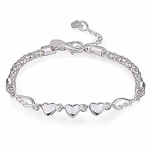 Dainty Cuff Bangle Hook Bracelet for Women Simple Delicate Jewelry Simples Popular Bracelet Love Angel Wingss Bracelet Bracelet Chain Boho Cute Beach Armband Jewelry Gifts (A, One Size)