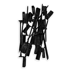 Solar Panel Bird/Critter Guard Fastener Clips | for Attaching Bird and Squirrel Guard Wire to Solar Panels Premium Quality | Installs and Removes Without Damage 50 Plastic ABS Clips