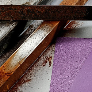 Sandpaper 400 Grit, Wet Dry Sanding Sheets 9 x 11 Inch, Advanced White Fused Alumina Abrasive Sander Paper for Wood Furniture Finishing, Metal Sanding, Automotive Polishing, Purple,12-Sheets