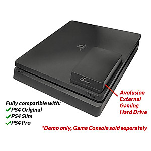Avolusion Mini HDDGear Pro 4TB USB 3.0 Portable External Gaming Hard Drive (for PS4, Pre-Formatted) HD250U3-X1-PRO-4TB-PS - 2 Year Warranty