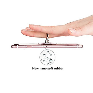 ZYluoke Cell Phone Holder,Universal Smartphone Flower Shape Ring Grip Finger Ring Kickstand Car Mounts with 360 Rotation for All The Phones, Tablet Computer (Square)