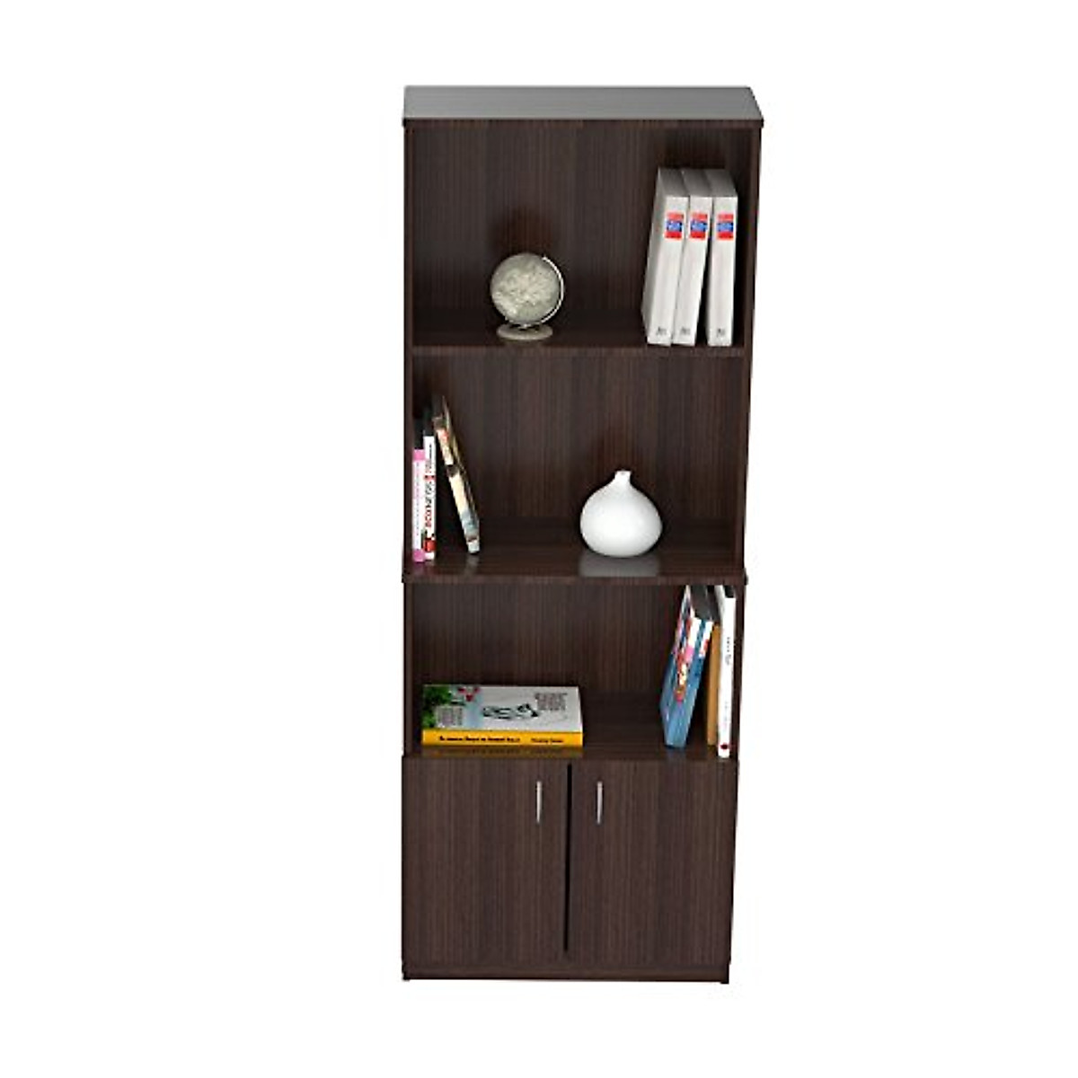 Inval Cabinet Bookcase, Espresso-Wengue