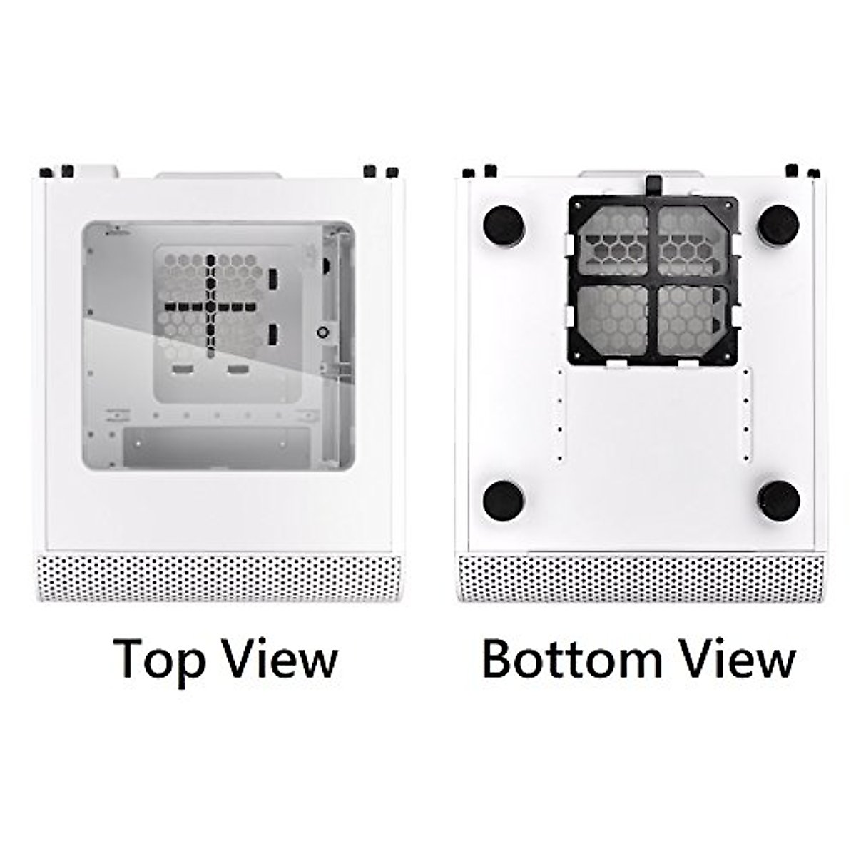 Thermaltake Core V1 Snow Edition SPCC Mini ITX Cube Computer Chassis CA-1B8-00S6WN-01, White
