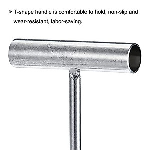 uxcell 23inch T-Handle Meat Boning Hook, Galvanized T Hooks for Kitchen Butcher Shop Restaurant 1Pcs