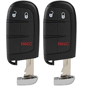 OCPTY Replacement 2Pcs Remotes Key Fob for Dodge Journey for Dodge Durango for Dodge Dart 2011-2019 M3N40821302