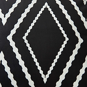 Nestinco Set of 2 Black Pillow Covers 18 x 18 inches Boho Aztec Polyester Blend Square Decorative Throw Pillow Covers for Sofa Couch Bed Decor