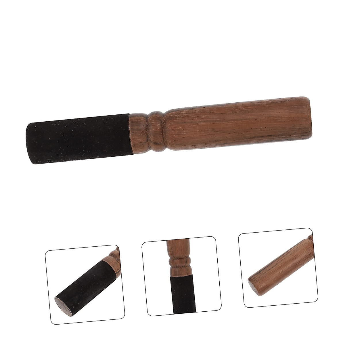 EXCEART 2pcs Stick Wooden Singing Bowl Mallet Wooden Pounding Mallet Nepal Bowl Mallet Sound Bowl Mallet Wood Tools Mini Tools Mini Toys Singing Bowl Parts Pu Replace Buddha Sound Bowl