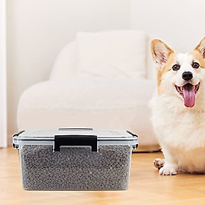 Sosody 12 Quart Clear Storage Latching Box, Plastic Latch Box with Lid, 6-Pack