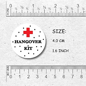 Hangover Kit Sticker, Emergency Hangover Kit, Party Favour Labels, Party Favour Stickers, Hangover Kit Labels,Survival Kit, Wedding Favor Stickers120pcs/set