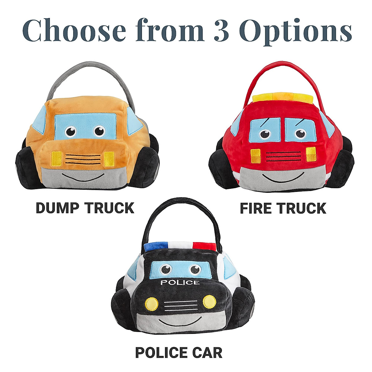 Let's Make Memories Personalized Easter Basket for Boys - Plush - Ladder Truck