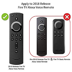 [4 Pack] Remote Cover for Fire TV Stick 4K, Silicone Remote case Compatible with Fire TV Cube/Fire TV(3rd Gen)/All-New 2nd Gen Alexa Voice Remote Control (Multicolor B)