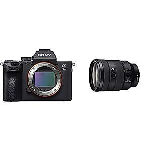 Sony a7 III ILCE7M3/B Full-Frame Mirrorless Interchangeable-Lens Camera with 3-Inch LCD, Body Only,Base Configuration,Black & Sony - FE 24-105mm F4 G OSS Standard Zoom Lens (SEL24105G/2)
