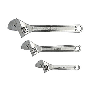 Silverline WR03 Adjustable Wrench Set 150, 200 and 250 mm - 3 Pieces