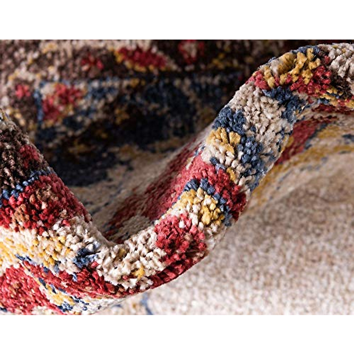 Unique Loom Utopia Collection Traditional Classic Vintage Inspired Area Rug with Warm Hues, 2' 2" x 3' 1" Rectangle, Cream/Blue