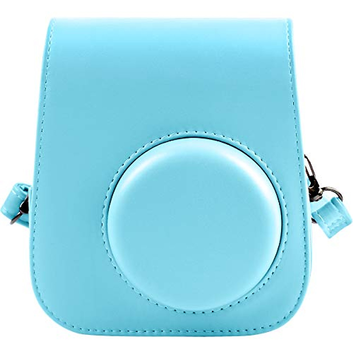 Protective & Portable Case Compatible with Fujifilm for Instax Mini 12/11 Instant Camera with Accessories Pocket and Adjustable Strap - Sky Blue