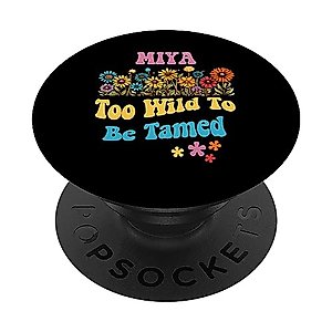 MIYA Name Cute Retro Girls Wildflower MIYA Name PopSockets Standard PopGrip