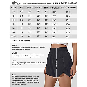 BMJL Women's Running Shorts Elastic High Waisted Shorts Pocket Sporty Workout Shorts Quick Dry Athletic Shorts Pants(M,Black)