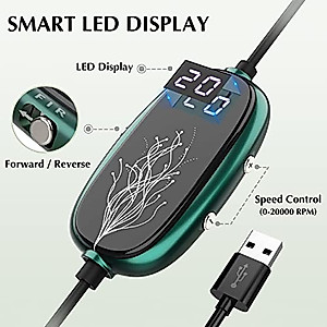 Electric Nail File, Nail Drills for Acrylic Nails Professional Gel Nail Kit Portable Efile Nail Drill with LED Display, Nail Drill Machine Manicure Pedicure Tool Nail Kit for Beginners with Everything